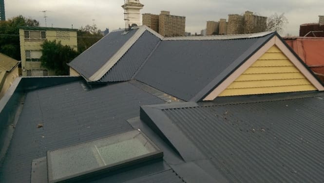 Colorbond Metal Reroof with Velux Skylight – Flemington | Roofrite