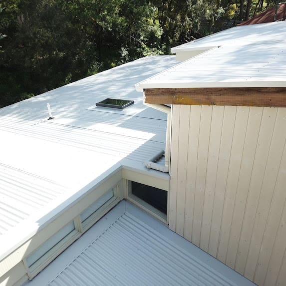 Colorbond Reroof With Velux Skylights And Cement Sheet Cladding ...