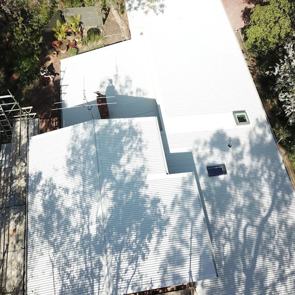 Colorbond Reroof With Velux Skylights And Cement Sheet Cladding ...